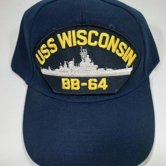 Accessories | Us Navy Uss Wisconsin Bb64 Mens Pats Cap Hat Veteran ...